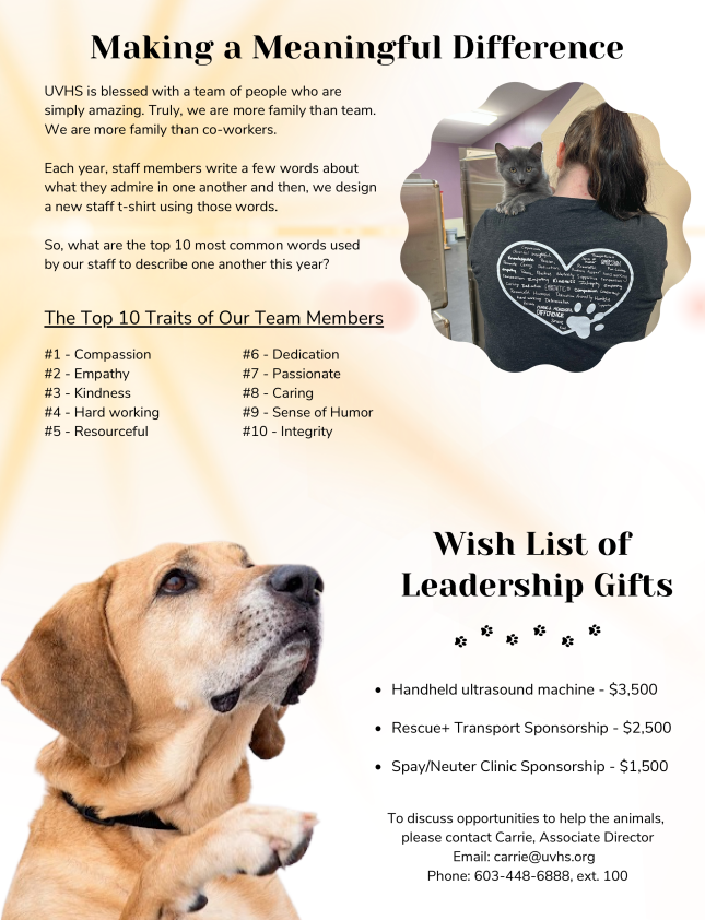 Newsletters – Upper Valley Humane Society
